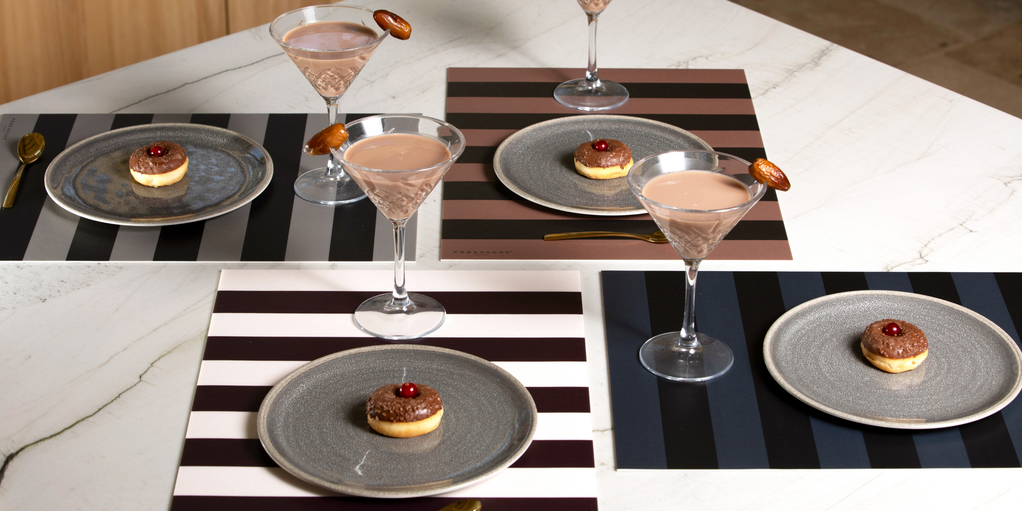 Vinyl Placemats Stripe Theme