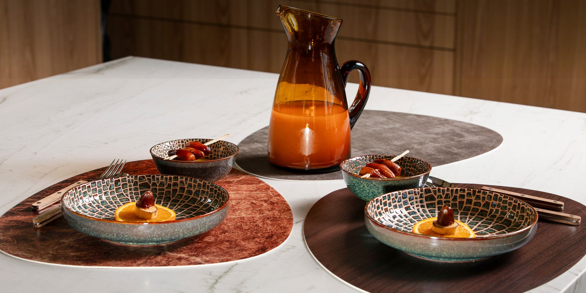 Sets de table vinyle unis - Décoration de la table | Pôdevache