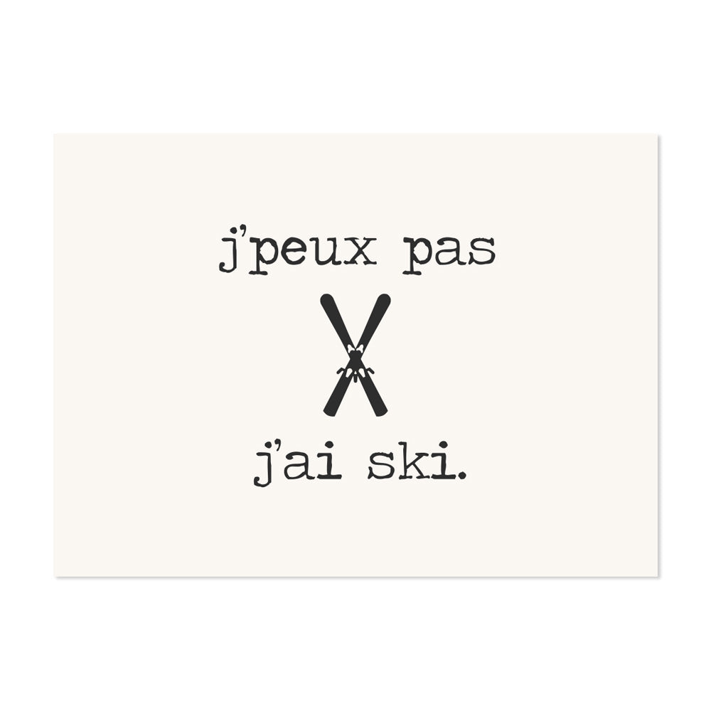 Tapis vinyle design & orignal Ski - 100% Made in France - Pôdevache