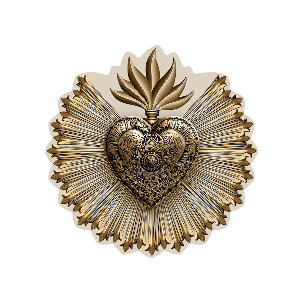 Gold ex Voto design & original vinyl placemat - 100% Made in France